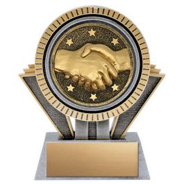 Apex Handshake/Sportsmanship Trophy, 5" AS/G