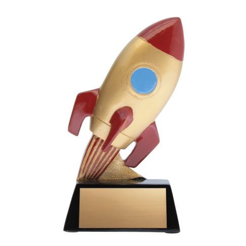 Rocket Ship Resin 5"
