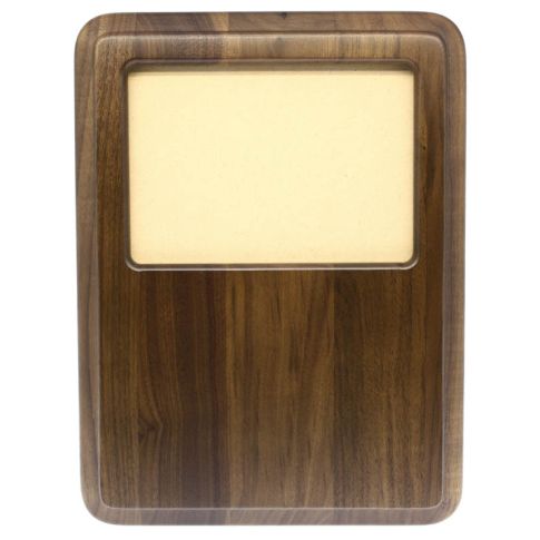 Plaque, Solid Walnut Photo 9"x12"